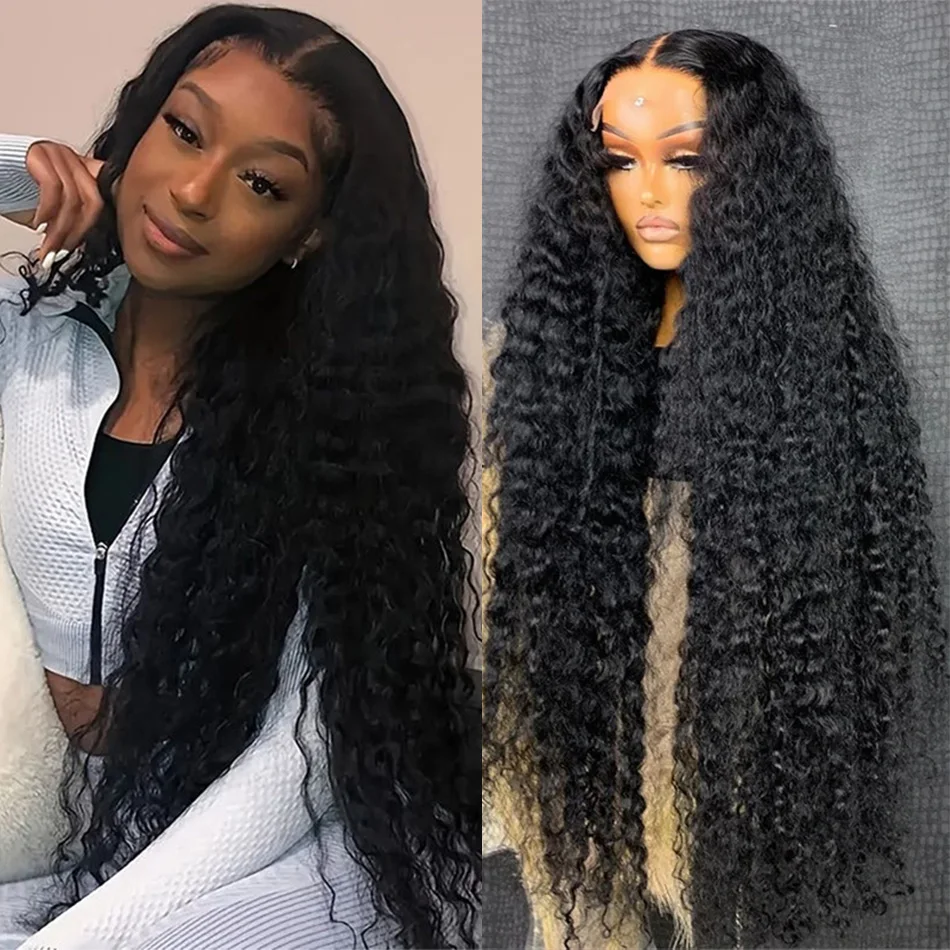 Hd Lace Wigs 13x6 Human Hair Wigs Pre Plucked Curly Wigs 40 Inch Water ...