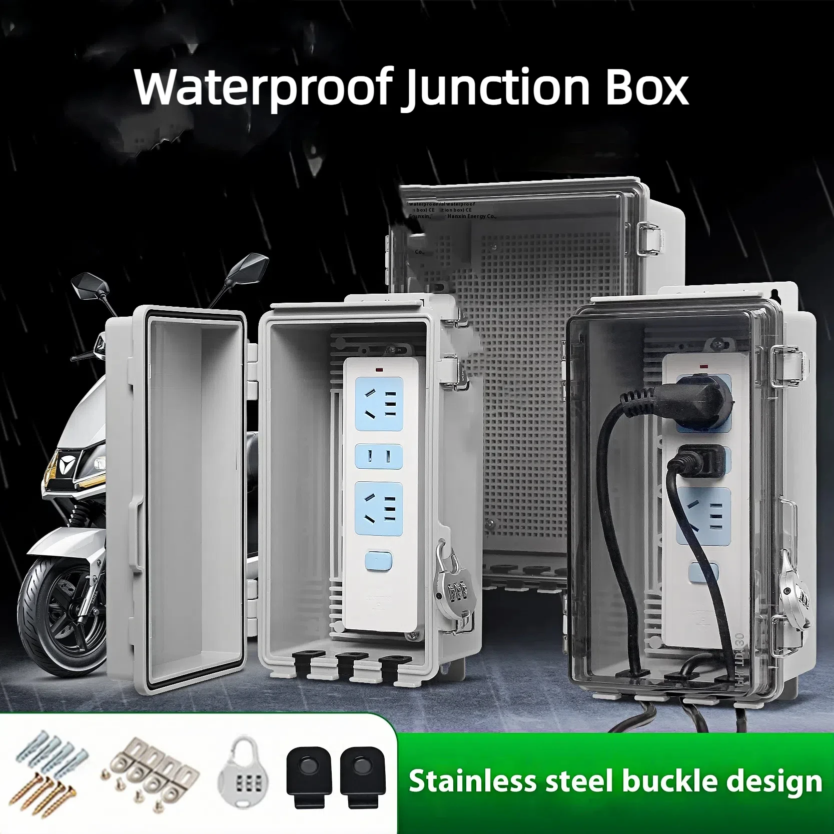 250x125x110mm Waterproof Electrical Junction Box For Projects With 10mm ...