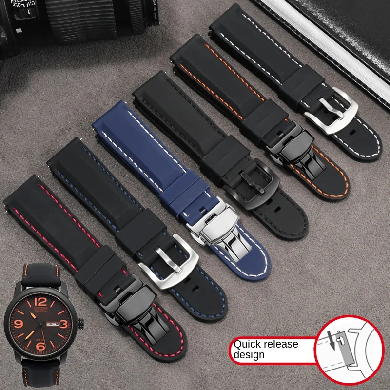 Universal-Silicone-Watch-Strap-V-rios-Tipos-Junta-Reta-18mm-19mm-20mm ...