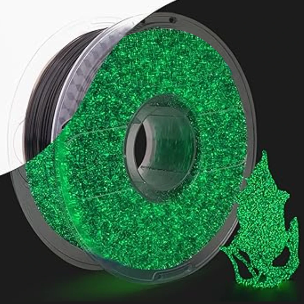 Luminous Filament PLA 1.75mm 1kg 500g 250g Glow In The Dark Filament ...