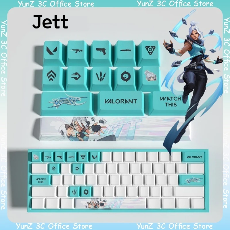 Valorant-Keycap-Omen-Jett-Sage-14-Key-New-Keycap-Game-Personalization ...