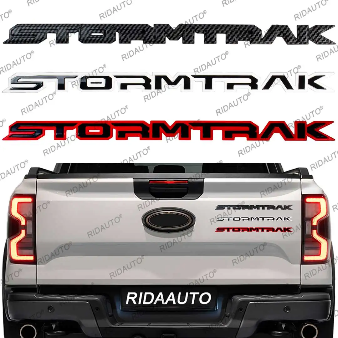 3D STORMTRAK ABS Car Carbon LOGO sticker Rear Door Decals Tail Gate ...