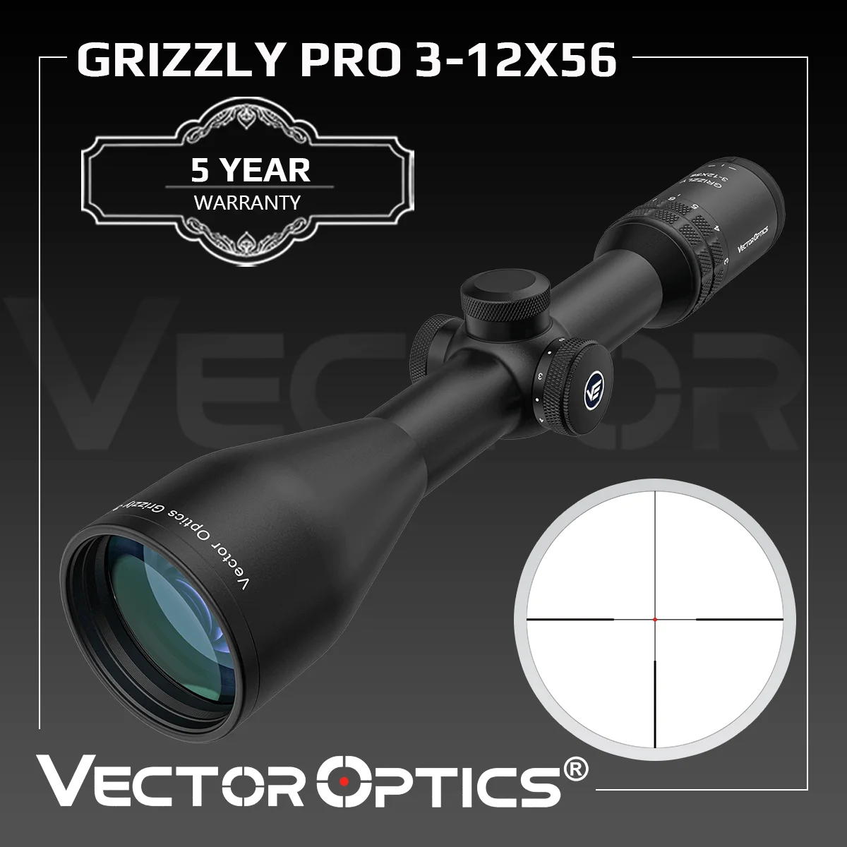 Vector-Optics-Grizzly-Pro-3-12X56I-Fiber-Sfp-Riflescope-Professional-Hunting-Scope-with ...