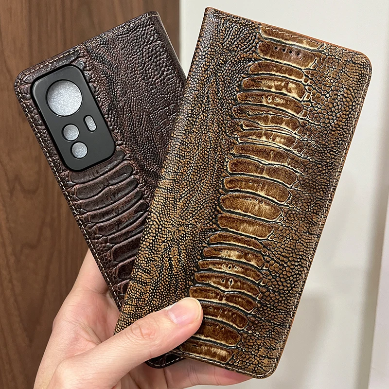 Magnet Leather Genuine Skin Flip Wallet Phone Case Cover On For ...