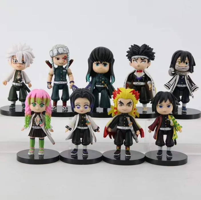 9pcs-set-Demon-Slayer-Character-Cute-Figure-Model-Toys-Hand-Foot ...