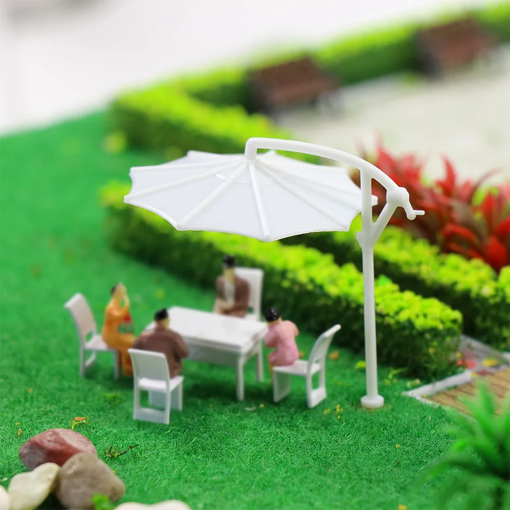 24pcs DIY parasol Model Railway Hanging Umbrella Gifts 1:75 1:100 1:150 ...
