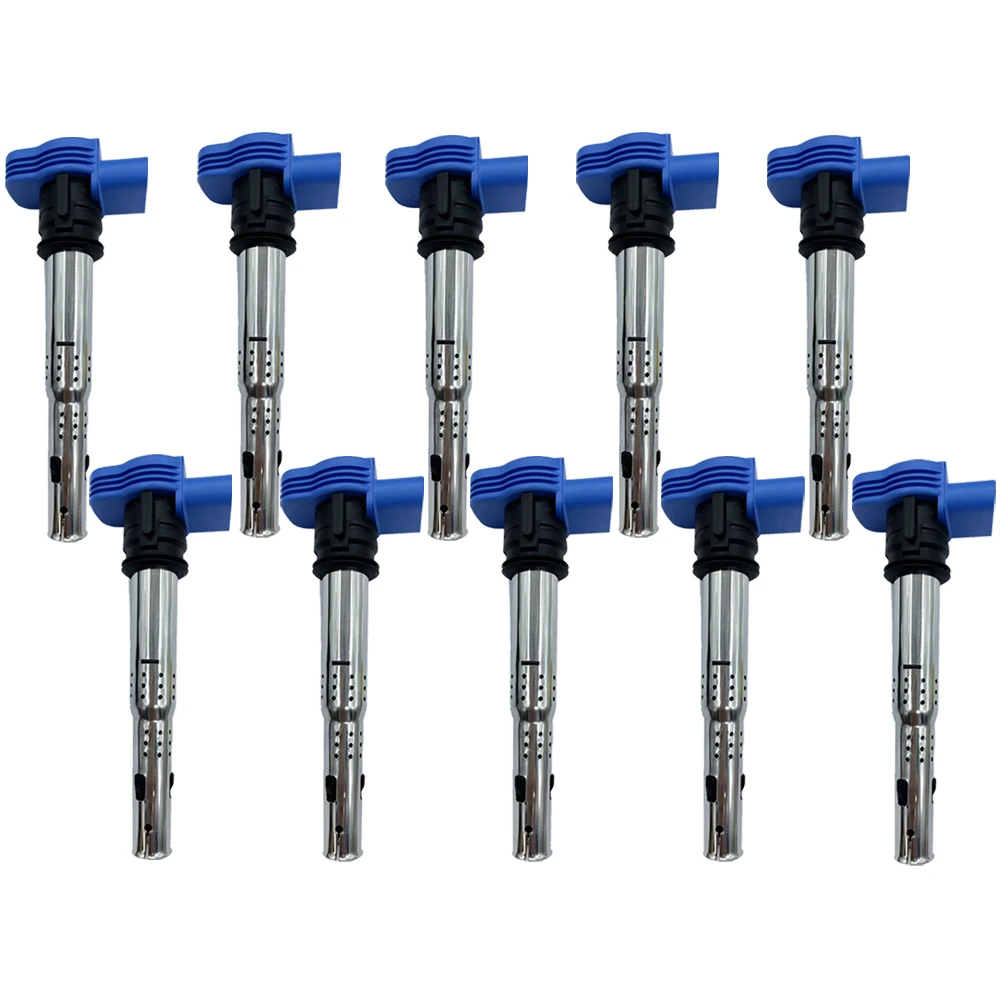 10pcs Arkauto High Performance Blue Ignition Coil Uf529 06e905115 For ...
