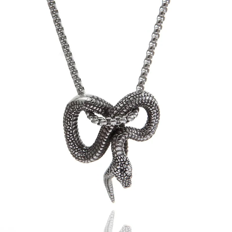 Fashion-Men-Stainless-Steel-Animal-Snake-Pendant-Punk-Hip-Hop-Necklaces ...