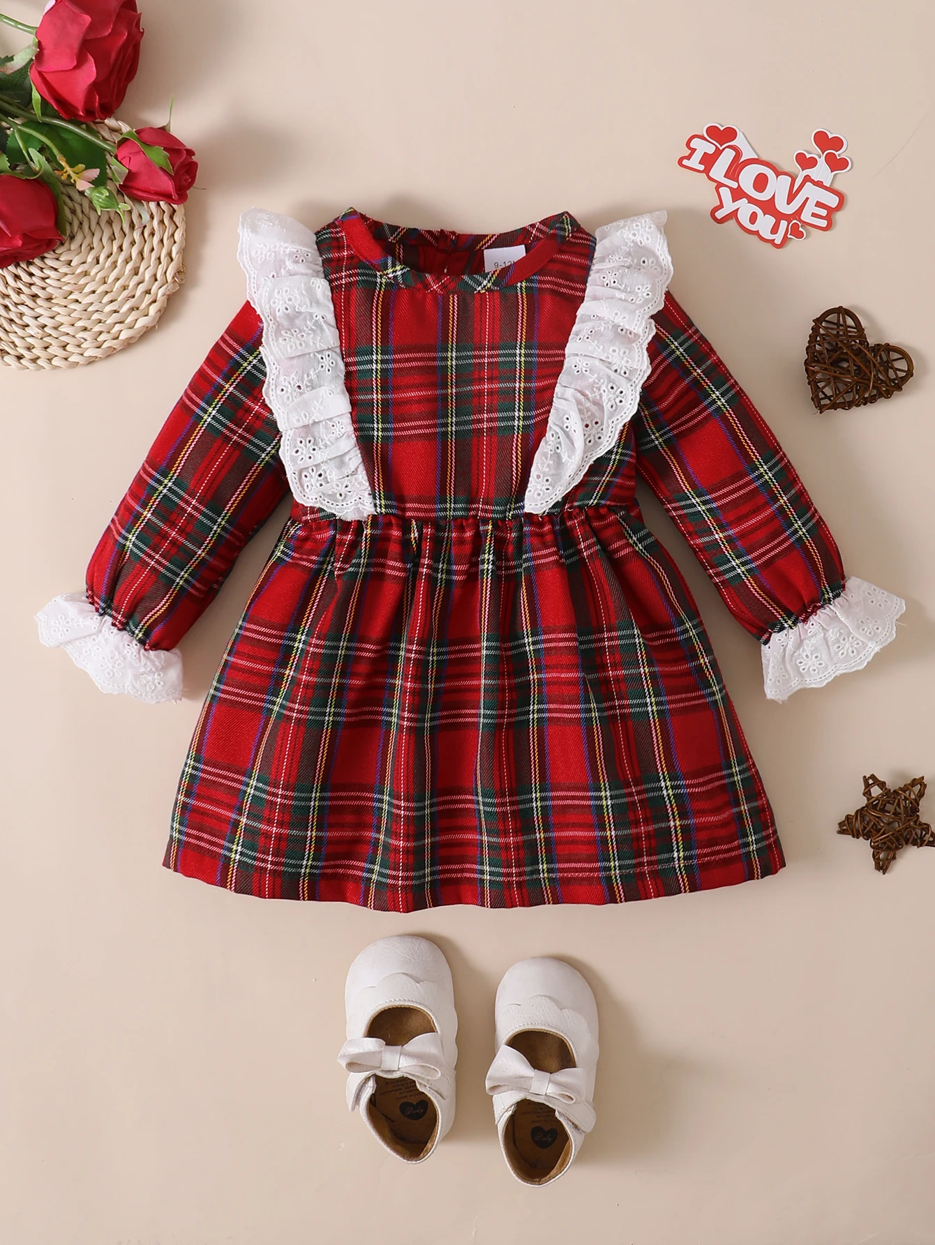 Toddler-Baby-Girls-Ruffle-Dress-Baby-Girl-Clothing-Vermelho-Xadrez ...