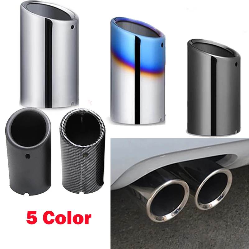 2pcs-Car-Exhaust-Tip-Muffler-Pipe-Cover-For-Audi-A4-B8-A3-A1-Q5-Auto ...