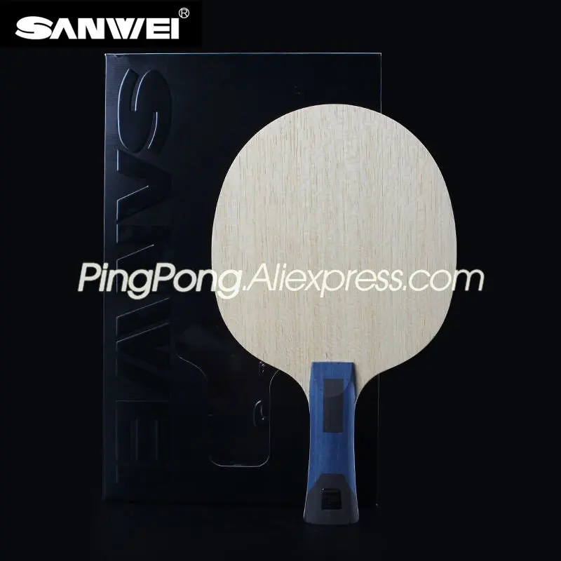 SANWEI 정품 ALC 탁구 블레이드 라켓, ALC 탄소 탁구 배트 패들, 5 + 2 외부 ALC, 공격적, 75