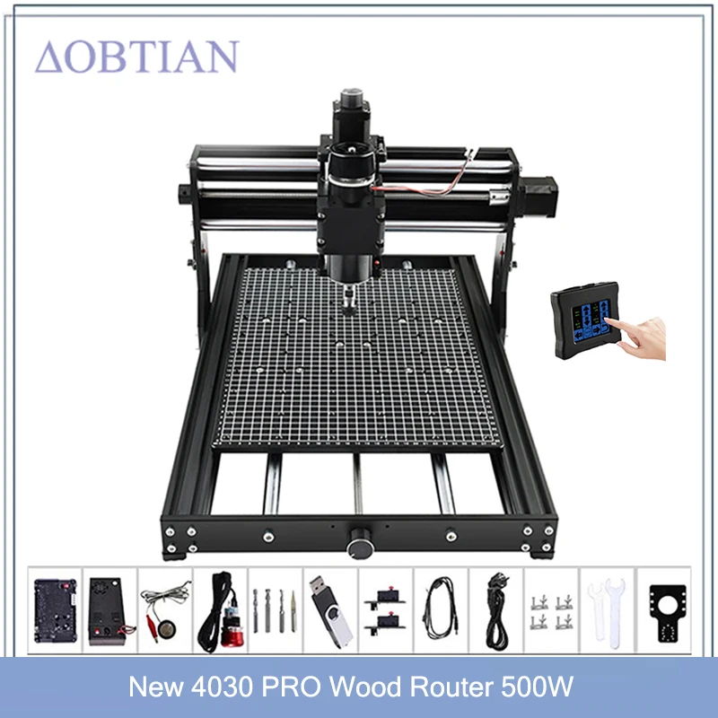 CNC-Wood-Router-Milling-Machine-3-Axis-4030-PRO-500W-Spindle-GRBL ...