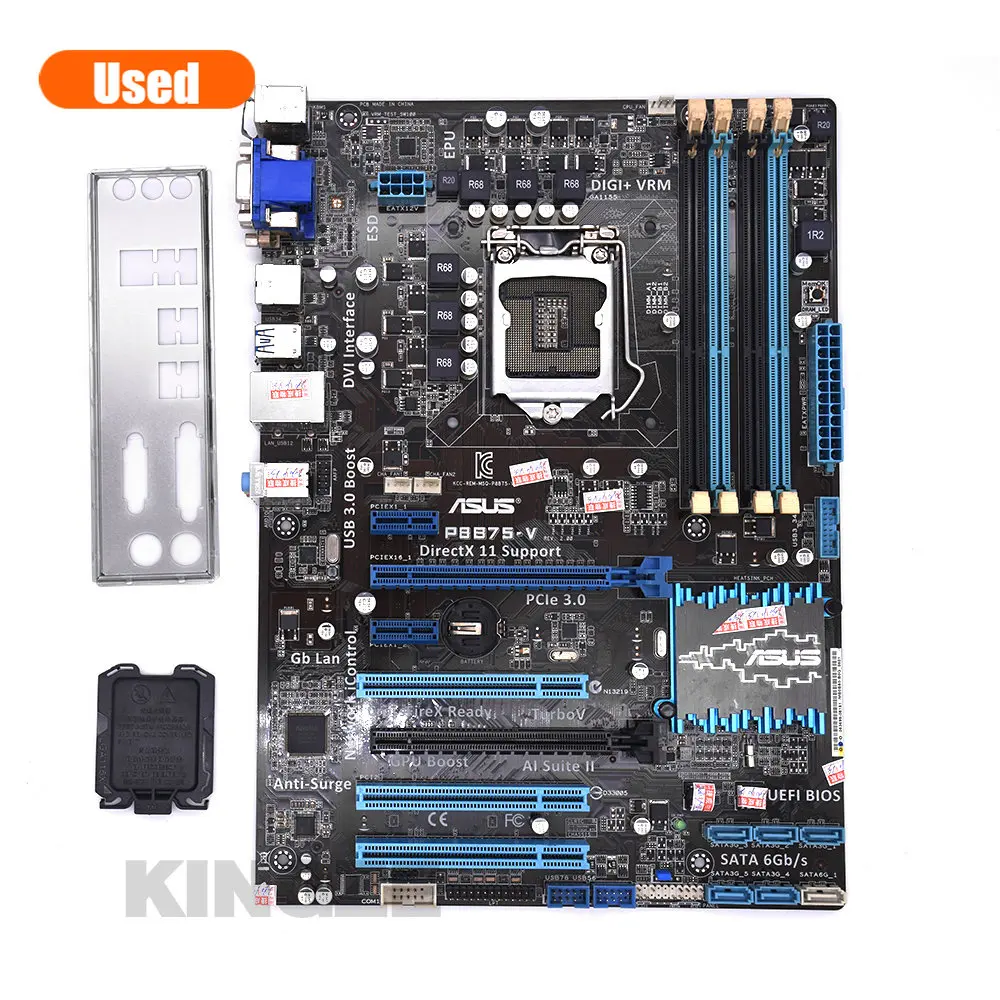 중고 Asus P8B75 V 데스크탑 마더보드, 인텔 B75 소켓, LGA 1155, i3, i5, i7, DDR3, 32G, SATA3, USB3.0| | - AliExpress