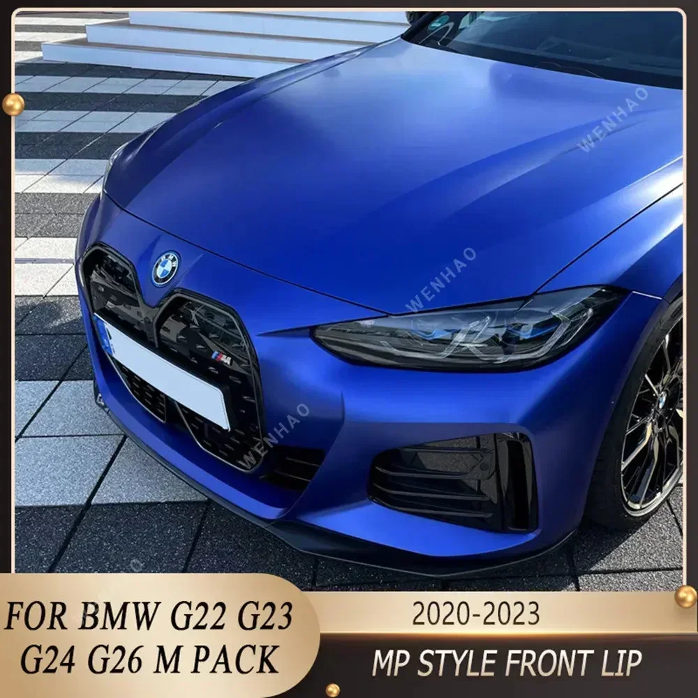 3PCS-Mp-Style-Front-Bumper-Lip-Spoiler-Splitter-for-Bmw-4-Series-G24 ...