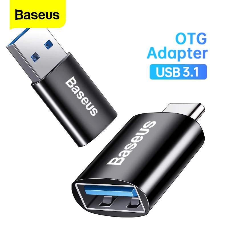 Baseus Usb 3.1 Otg Adapter Type-c To Usb-a Usbc Type C Female Converter ...