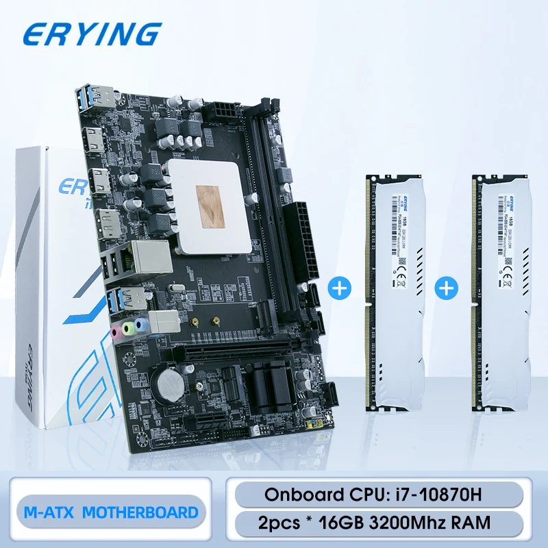 ERYING-Gaming-PC-Motherboard-with-Onboard-CPU-Kit-i7-10870H-i7-10870H ...