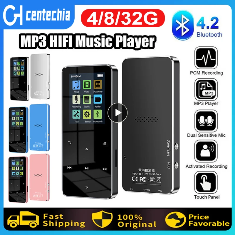 2023-New-MP3-MP4-HiFi-Music-Player-Bluetooth-compatible-Supports-Card ...