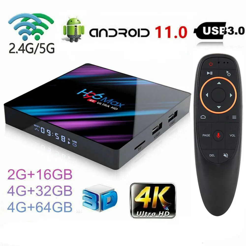 android-11-h96-max-rk3318-4g-64gb-32gb-4k-google-voice