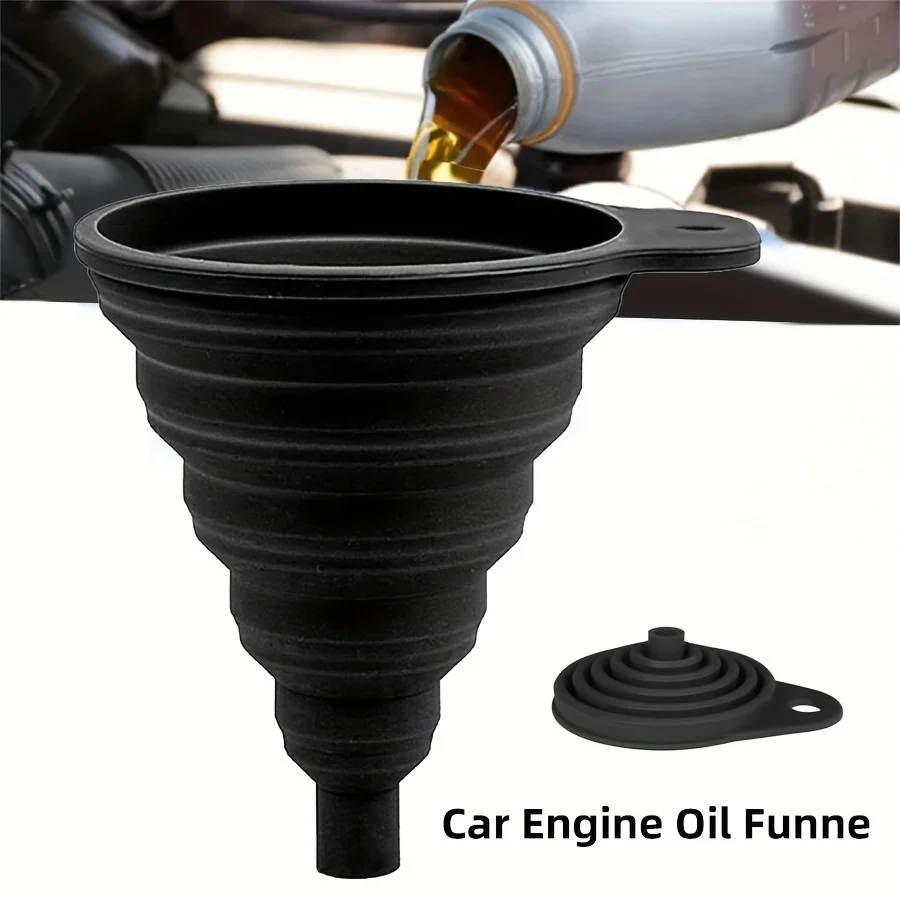 Universal Silicone Engine Funnel – Foldable & Portable Auto Fluid ...