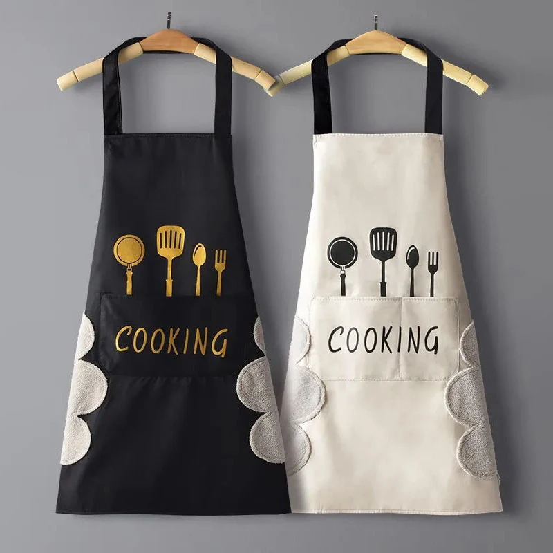 Print Kitchen Apron With Pocket Sleeveless Restaurant Waiter Chef ...