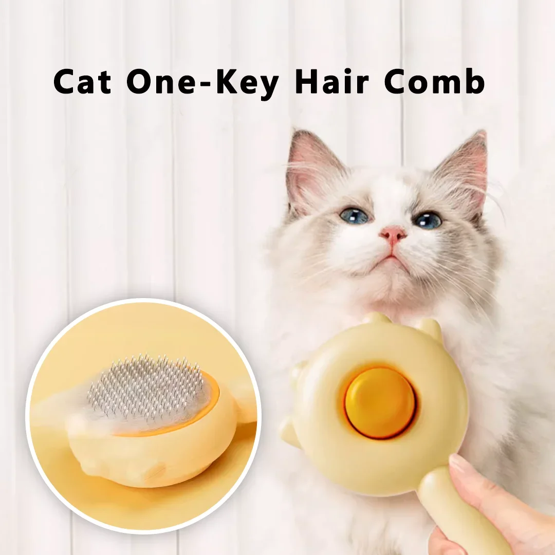Cat-Comb-One-Key-Hair-Removal-Cleaning-Brush-Magic-Massage-Grooming ...