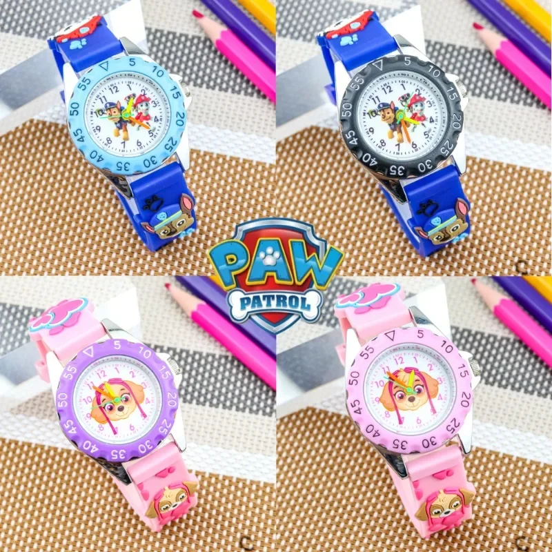 PAW-Patrols-Quartz-Watch-for-Kids-Girls-Boys-Leather-Wristwatch-Anime ...