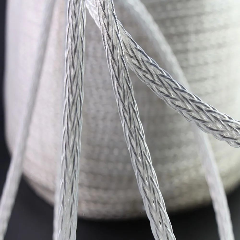 Audiophile 스피커 케이블 제조용 8AG 은도금 OCC 하이엔드 혼 와이어 전원 코드 RCA 라인 등 오디오 플렉시블 ...