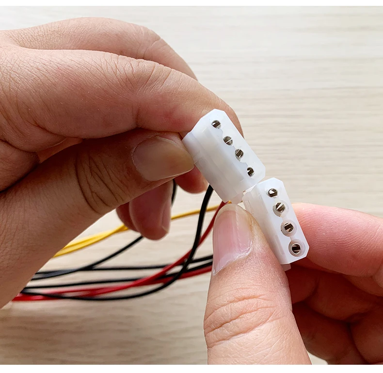 Power Splitter Cable Adaptor 4 Pin Molex Male Power To 2x IDE 4 Pin ...