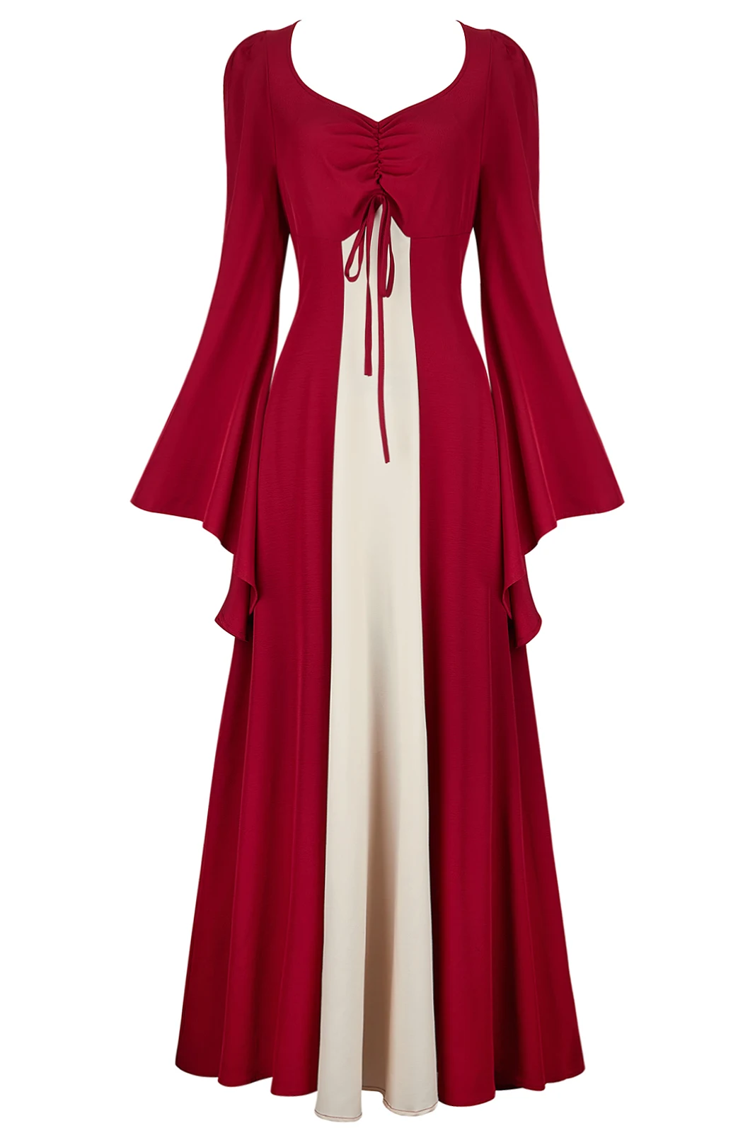 Women Renaissance Dress Cosplay Costume Medieval Dress Long Sleeve ...