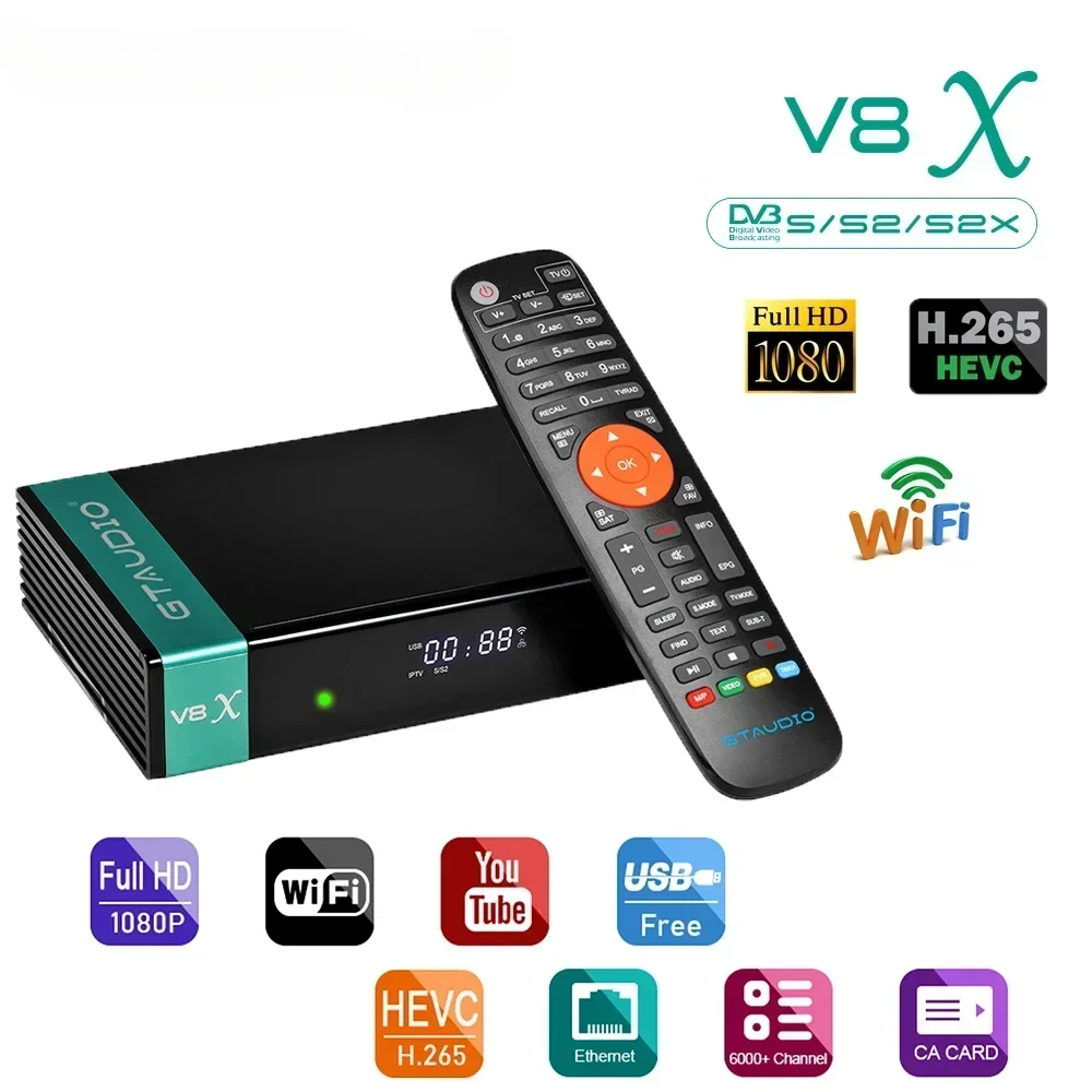 GTAUDIO-V8X-Satellite-Receiver-DVB-S-S2-S2X-VCM-ACM-multi-stream-1080P ...