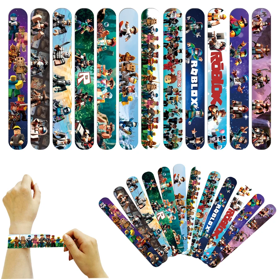 12/24/36Pcs Roblox Slap Bracelets Party Favor Gifts Goodie Bag Fillers ...