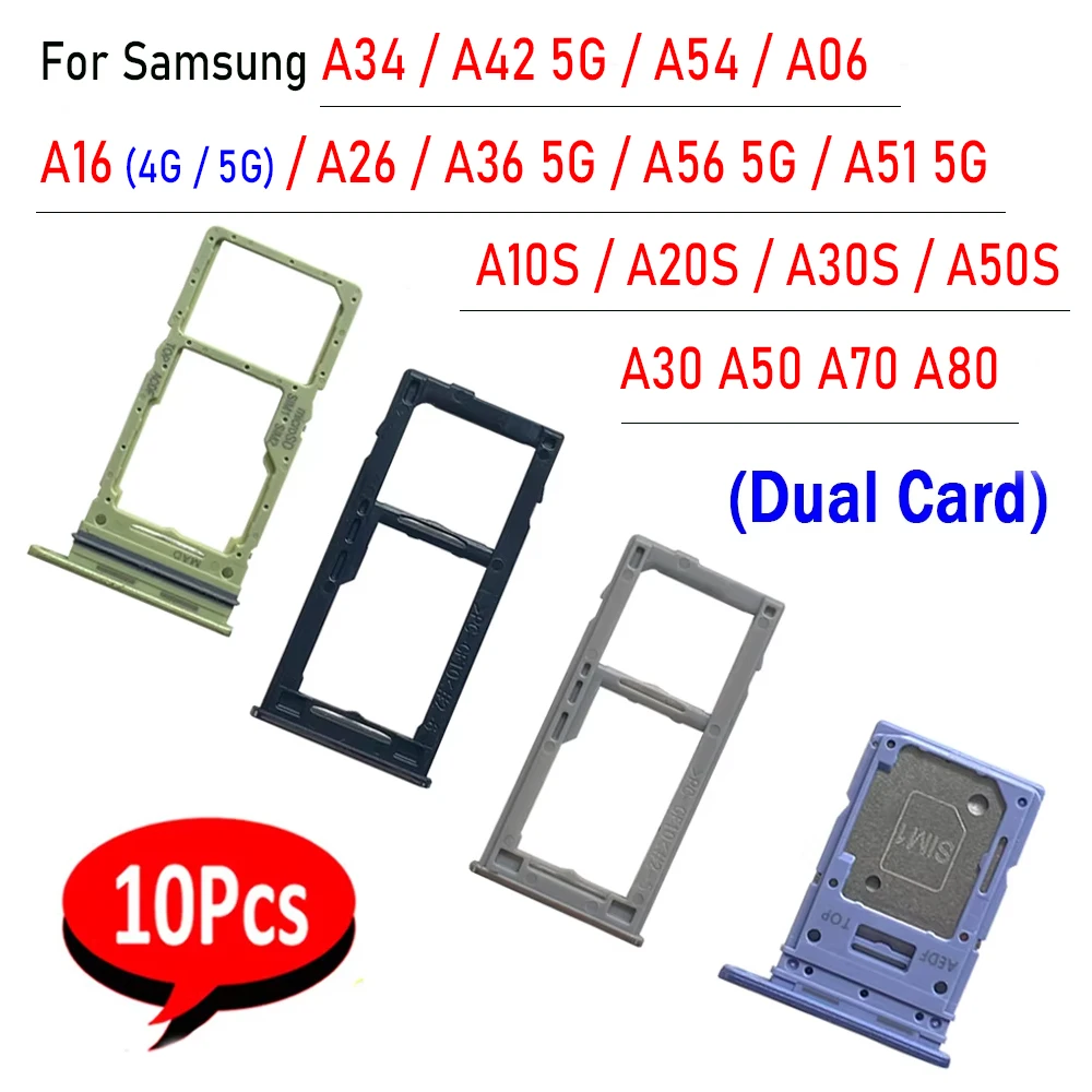 1 0Pcs，NEW SIM Card Tray chip slot drawer Holder Adapter Accessories ...