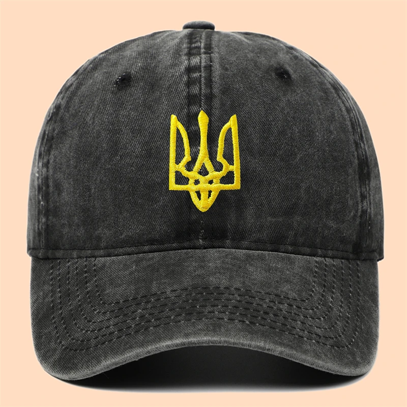 Ukraine-Symbol-Embroidery-Cotton-Washed-Fashion-Sports-Baseball-Cap ...