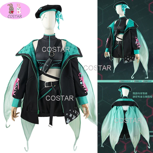 Vtuber Nijisanji Pomu Rainpuff Cosplay Costume Yutuber Suit, 40% OFF