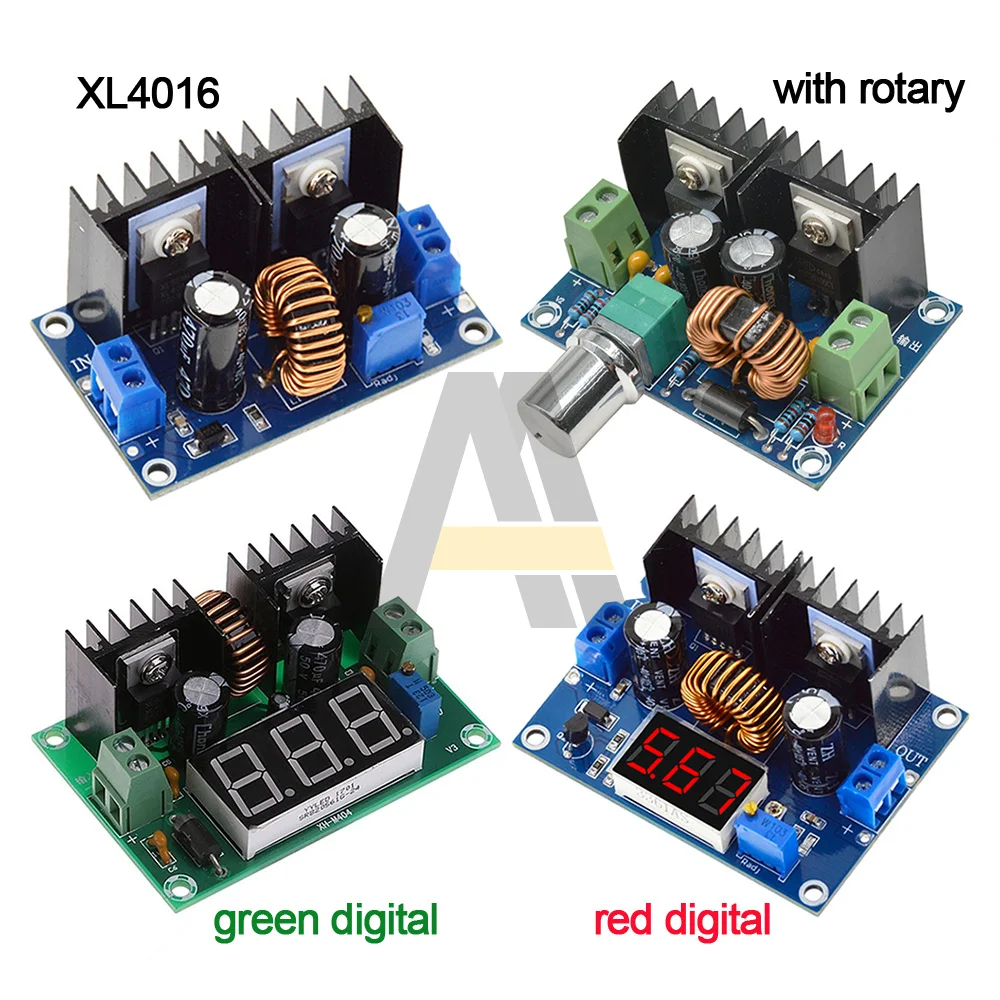 Xl4016 Max 8a 200w Dc-dc Step Down Buck Converter Power Supply Module Pwm Adjustable 4-38v To 1. ...