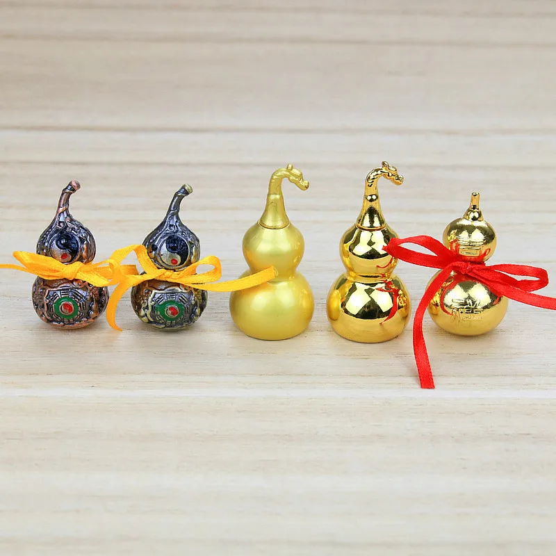 Small-Imitation-Bronze-Metal-Gourd-Home-Decorations-Bagua-Chinese ...