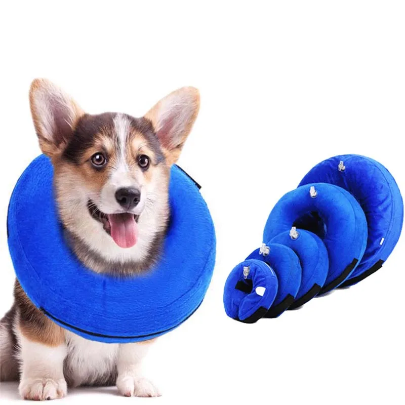 Protective-Inflatable-Dog-Cat-Collar-Soft-Pet-Elizabethan-Collar-For ...