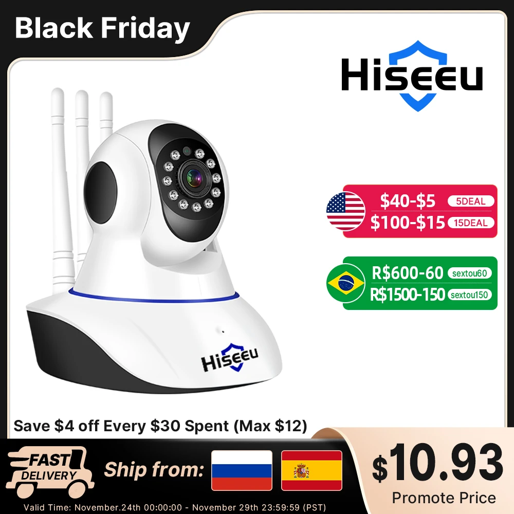 Hiseeu 3MP 5MP PTZ IP Kamera WIFI Wireless Smart Home Security ...