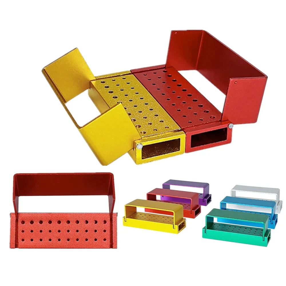 10Pcs-30-Holes-Dental-Burs-Holder-Block-Cleaning-Stand-Autoclave ...