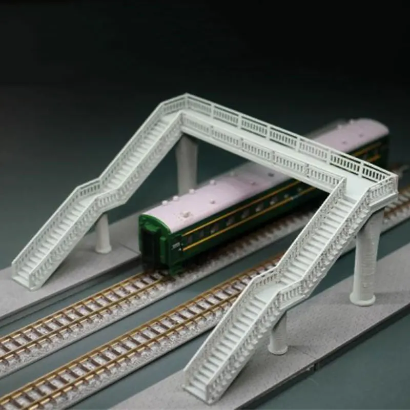 1-160-N-Scale-Building-Model-Pedestrian-Bridge-Assemble-Model-Toys ...