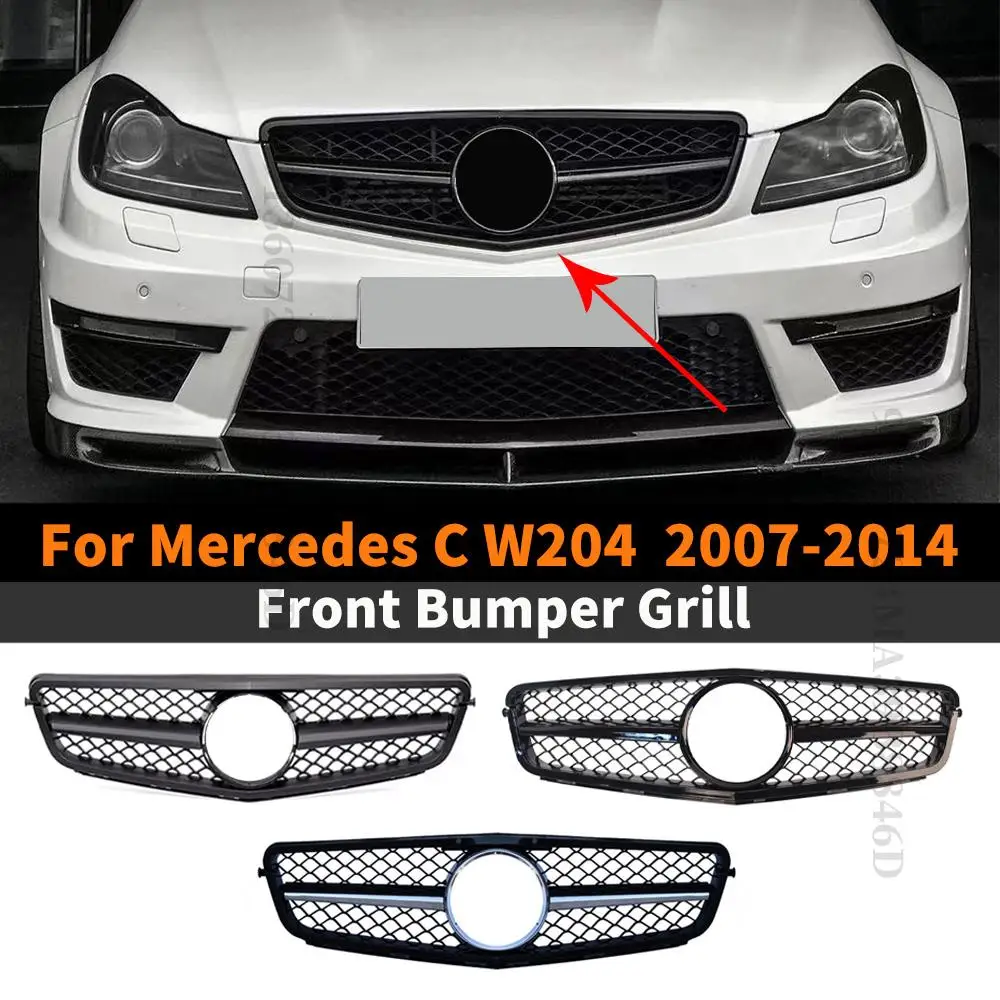 Facelift-Sport-Front-Hood-Grille-Racing-Bumper-Grill-Sport-For-Mercedes ...