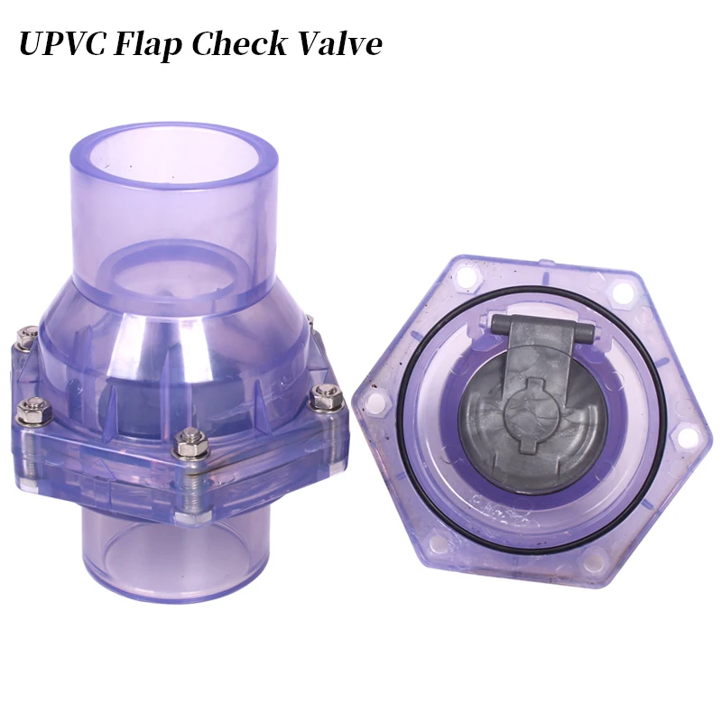 25-32-40-50Mm-Hi-Kwaliteit-Transparante-Upvc-Flap-Terugslagklep-Riool ...