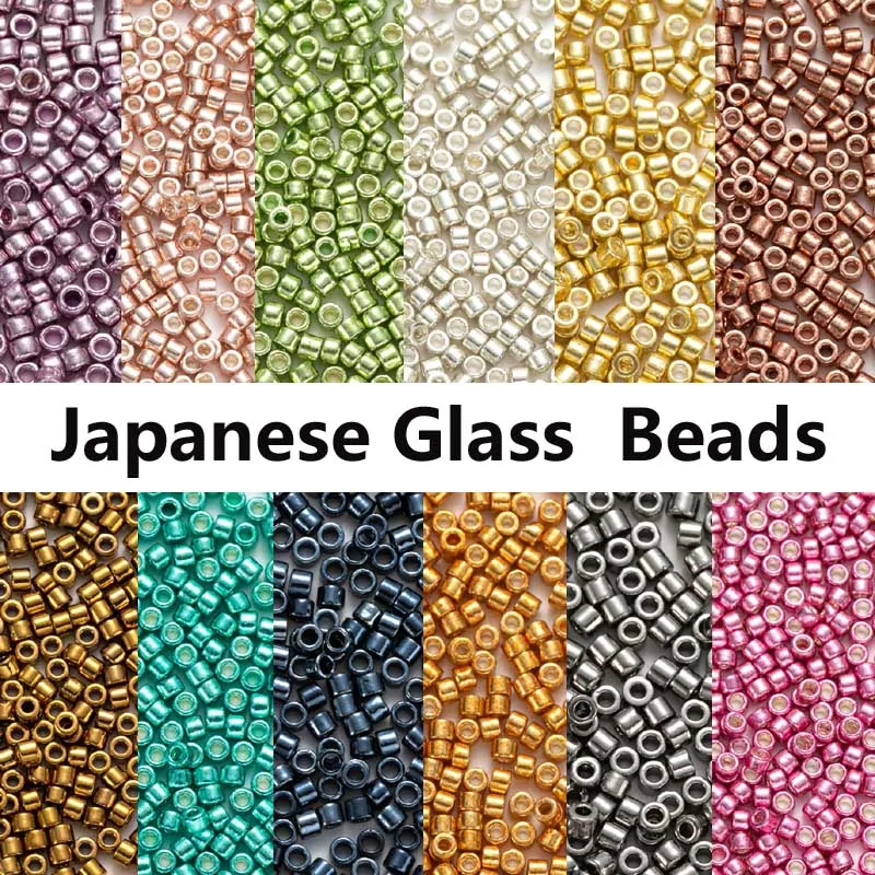 MUK-2MM-Japanese-Glass-Beads-10g-20g-30g-Plating-Metallic-Colors-Loose ...