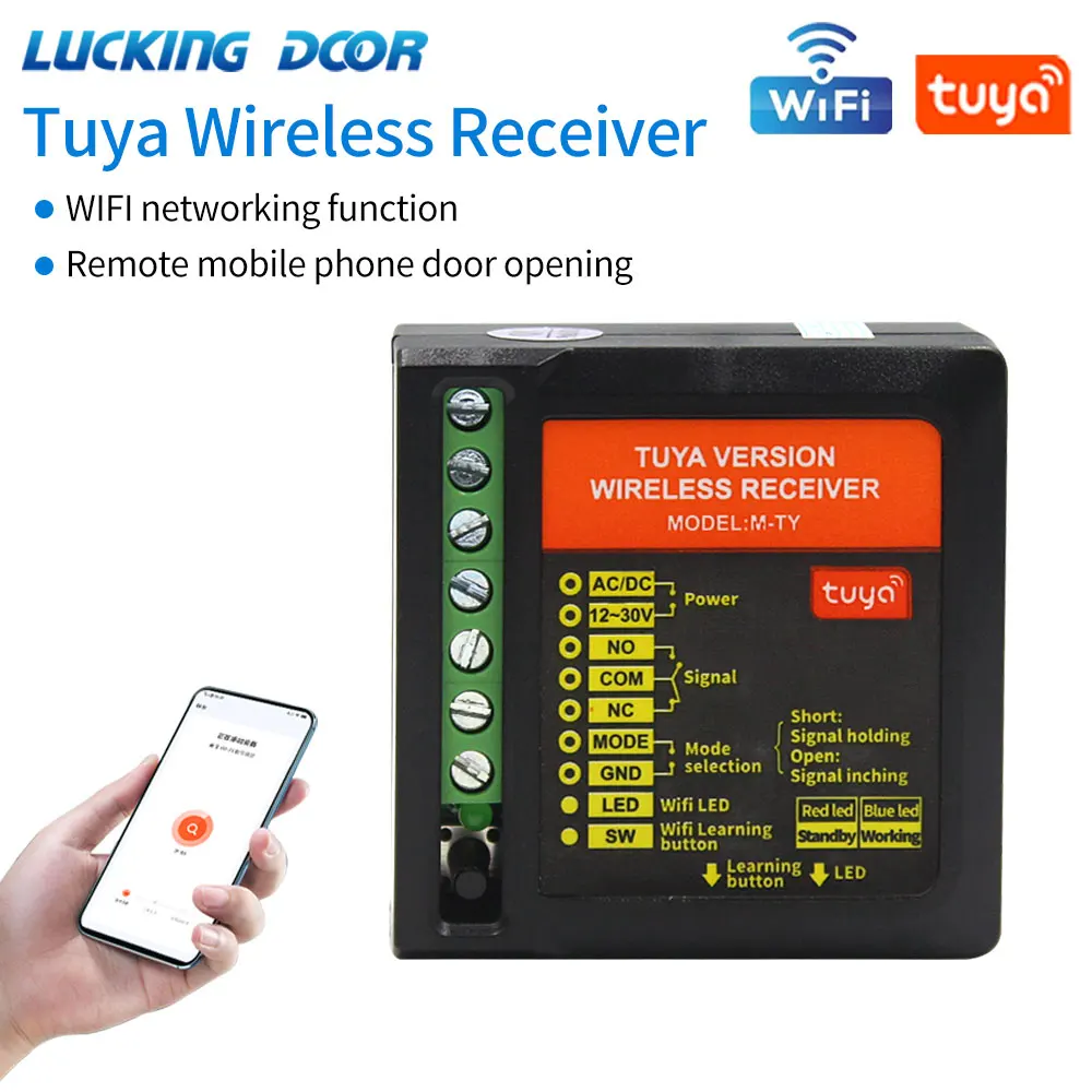 Tuya Smart 2.4G Wifi Wireless Gate Door Opener Relay Switch Receiver ...