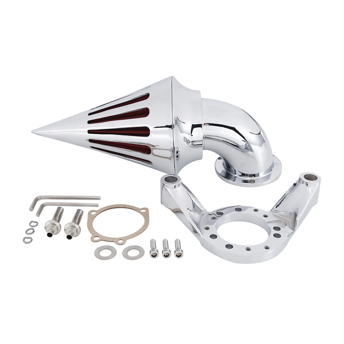 Motorcycle Black/chrome Spike Air Cleaner Intake Filter Kit - AliExpress