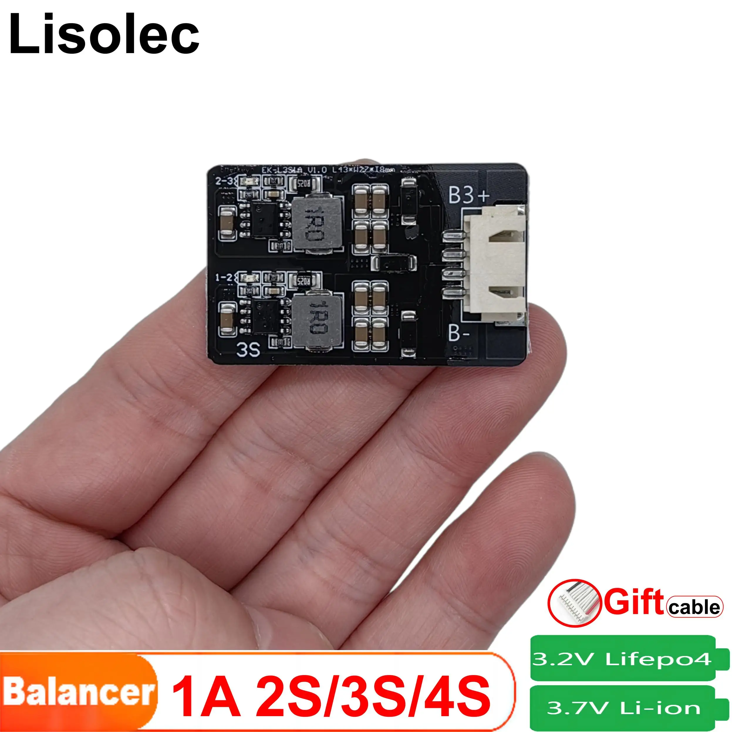 Lifepo4 Li-ion Balance Board 1A Active Balancer Equalizer for 2S 3S 4S ...