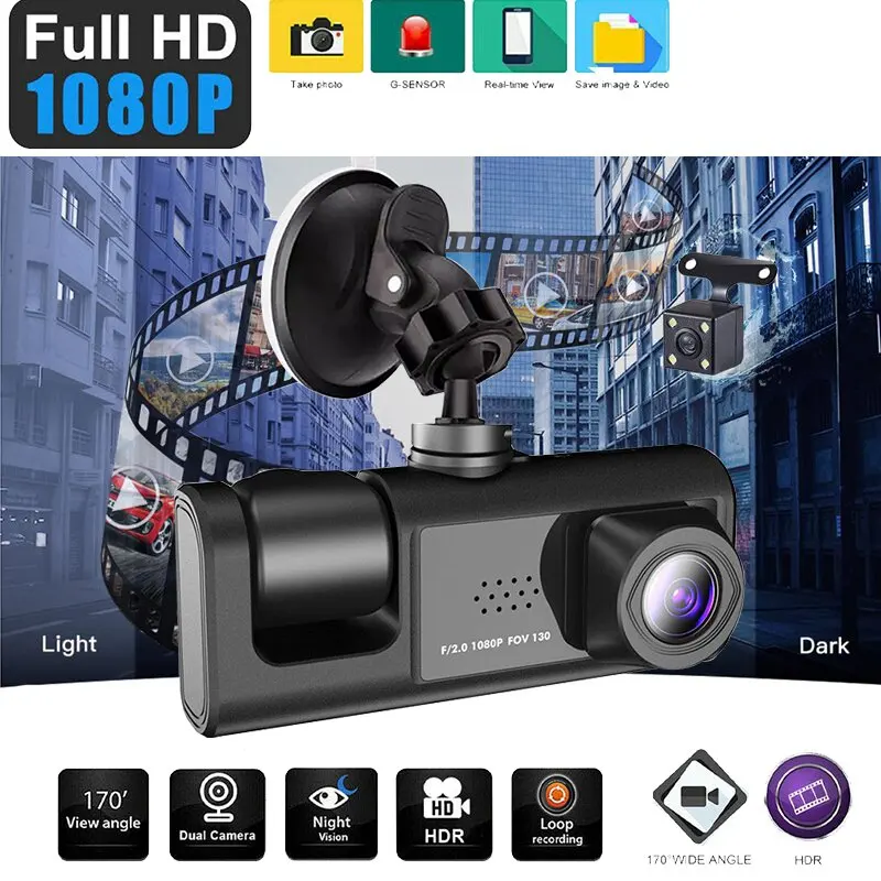 Driving-recorder-WIFI-Car-DVR-3-Channel-Rear-View-Camera-Drive-recorder ...