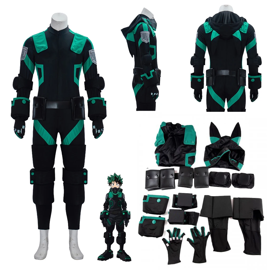 Disfraz de Cosplay de Anime Heroes Mission Izuku Midoriya Deku, traje ...