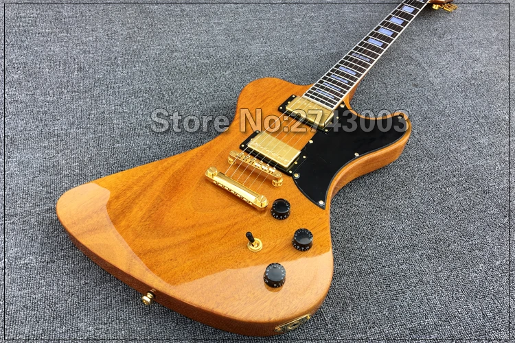 Rd estilo natural amarelo firebird explorer guitarra elétrica voando f ...