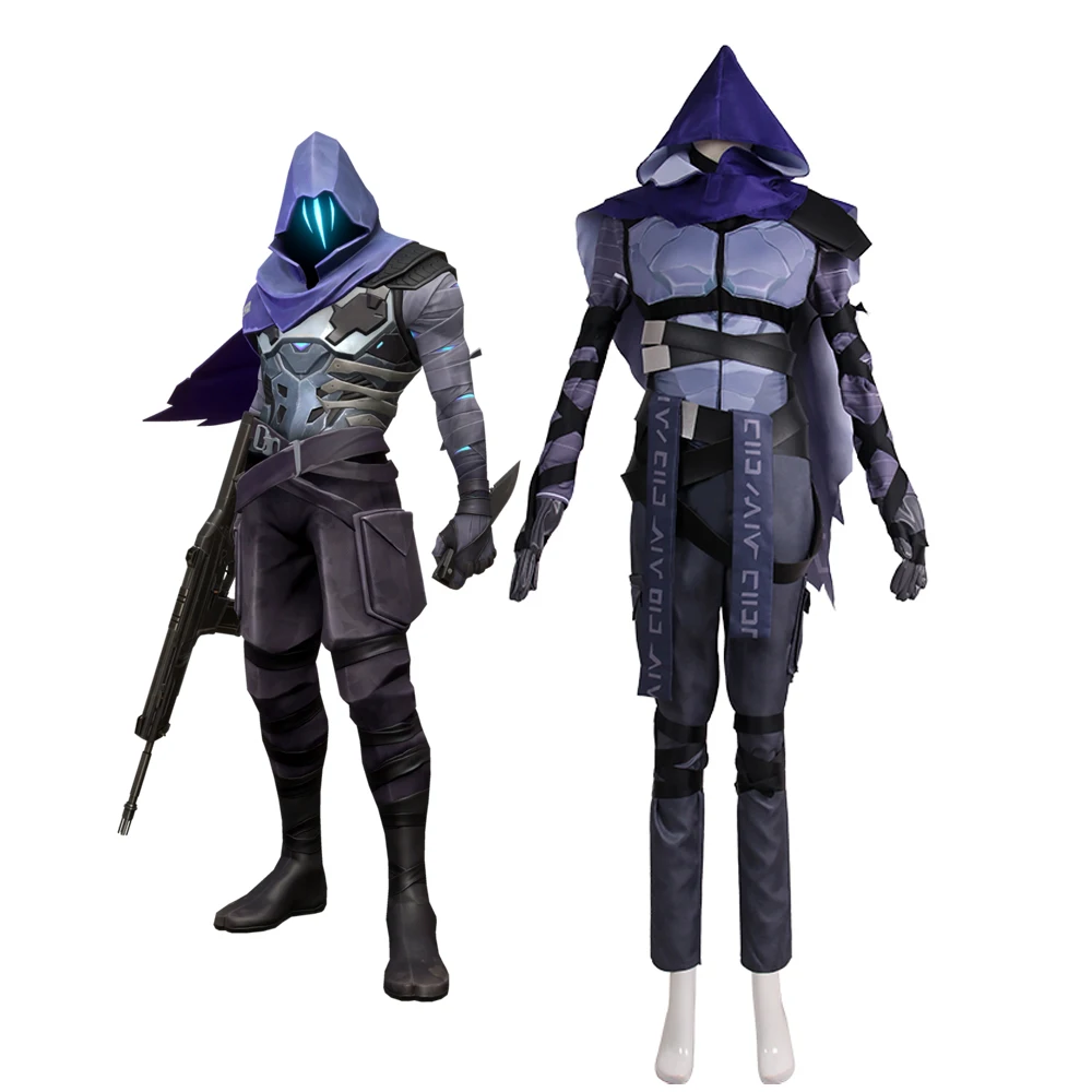 VALORANT Omen 코스프레 의상 풀 세트, 남녀공용 모든 사이즈 맞춤 제작